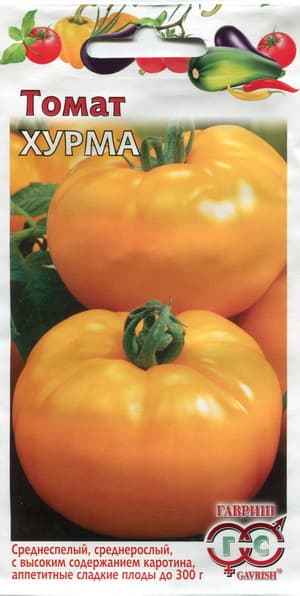 Sweet tomato variety Hurma : orange tomato seeds